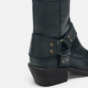 Zara | Shoes | Nwt Zara Biker Leather Ankle Boots | Poshmark